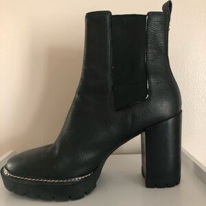 Tory Burch | Shoes | Tory Burch Carson Lug Sole Black Leather Ankle ...